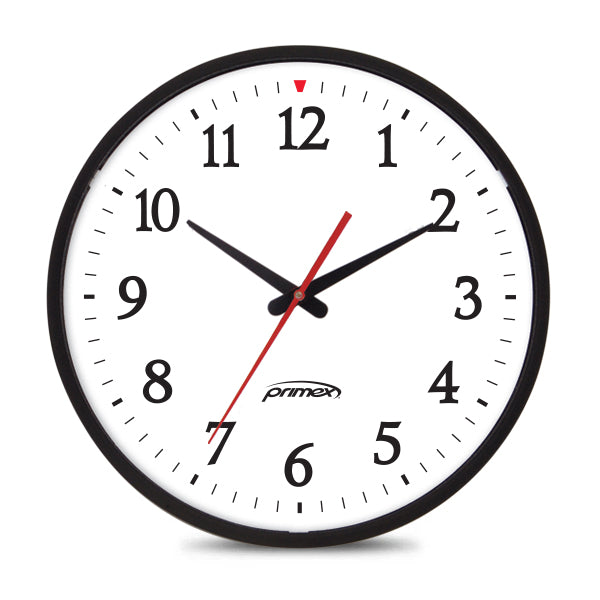 72MHz Analog Clock - Plastic Frame, Battery Powered – Primex Sync