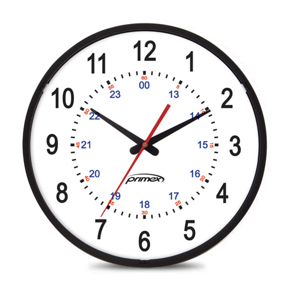 72MHz Analog Clock - Plastic Frame, Battery Powered – Primex Sync