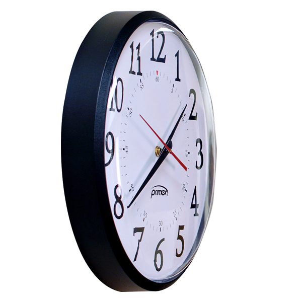 72MHz Analog Clock - Plastic Frame, Battery Powered – Primex Sync